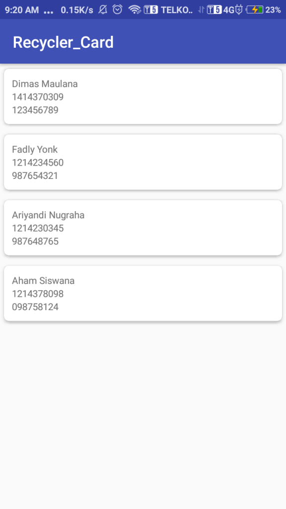 Tutorial Android: RecyclerView dan CardView - Teknologi