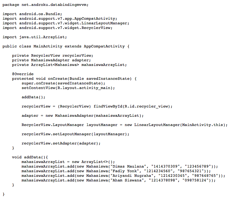 Tutorial Android: RecyclerView dan CardView - Teknologi