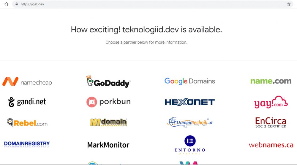 Pendaftaran Domain .dev Google Kini Dibuka untuk Umum - Teknologi