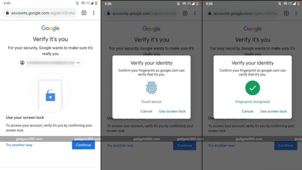 Lebih Praktis, Begini Cara Login Google Pakai Sidik Jari - Teknologi