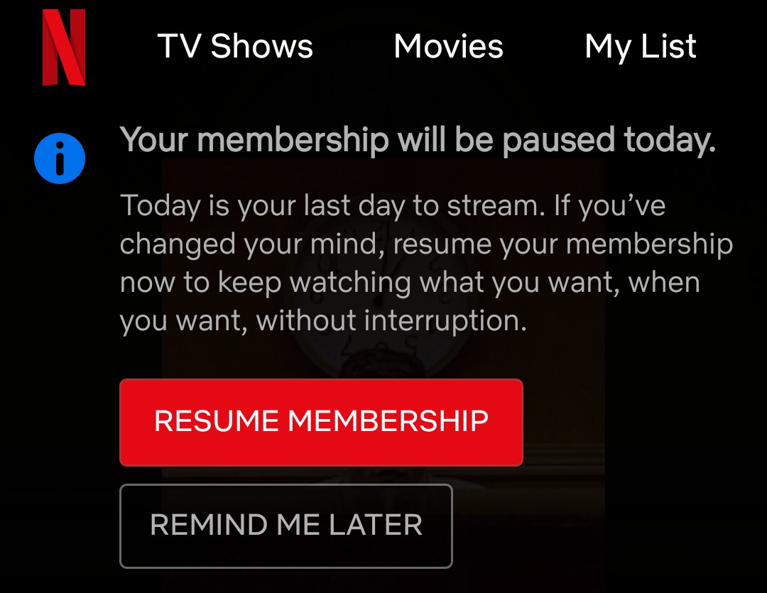 Netflix Kini Sediakan Fitur Pause Membership - Teknologi