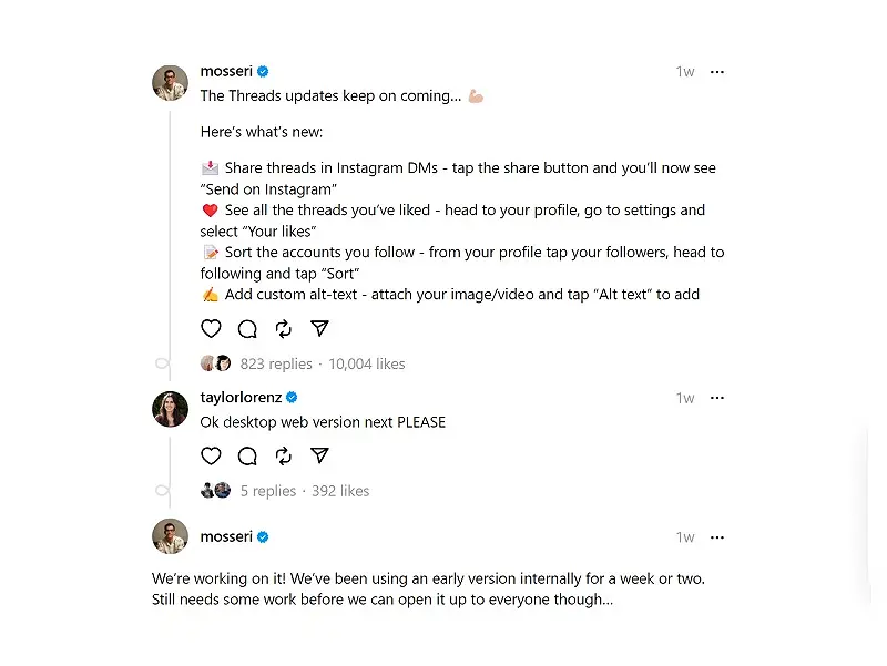 Meta Luncurkan Threads Versi Web, Begini Tampilannya - Teknologi