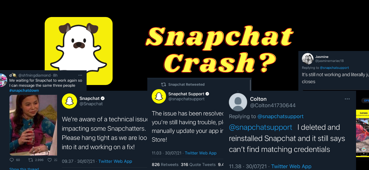 Snapchat Down, Warga Twitter Keluhkan Crash Saat Buka App - Teknologi