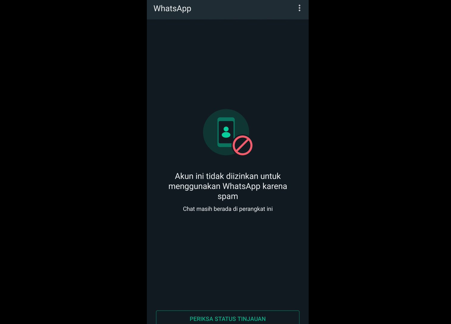 Akun Ini Tidak Diizinkan Untuk Menggunakan Whatsapp - Perumperindo.co.id