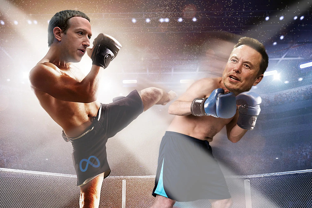 Mark Zuckerberg dan Elon Musk Siap Adu Jotos di Ring, Siapa yang Menang ...