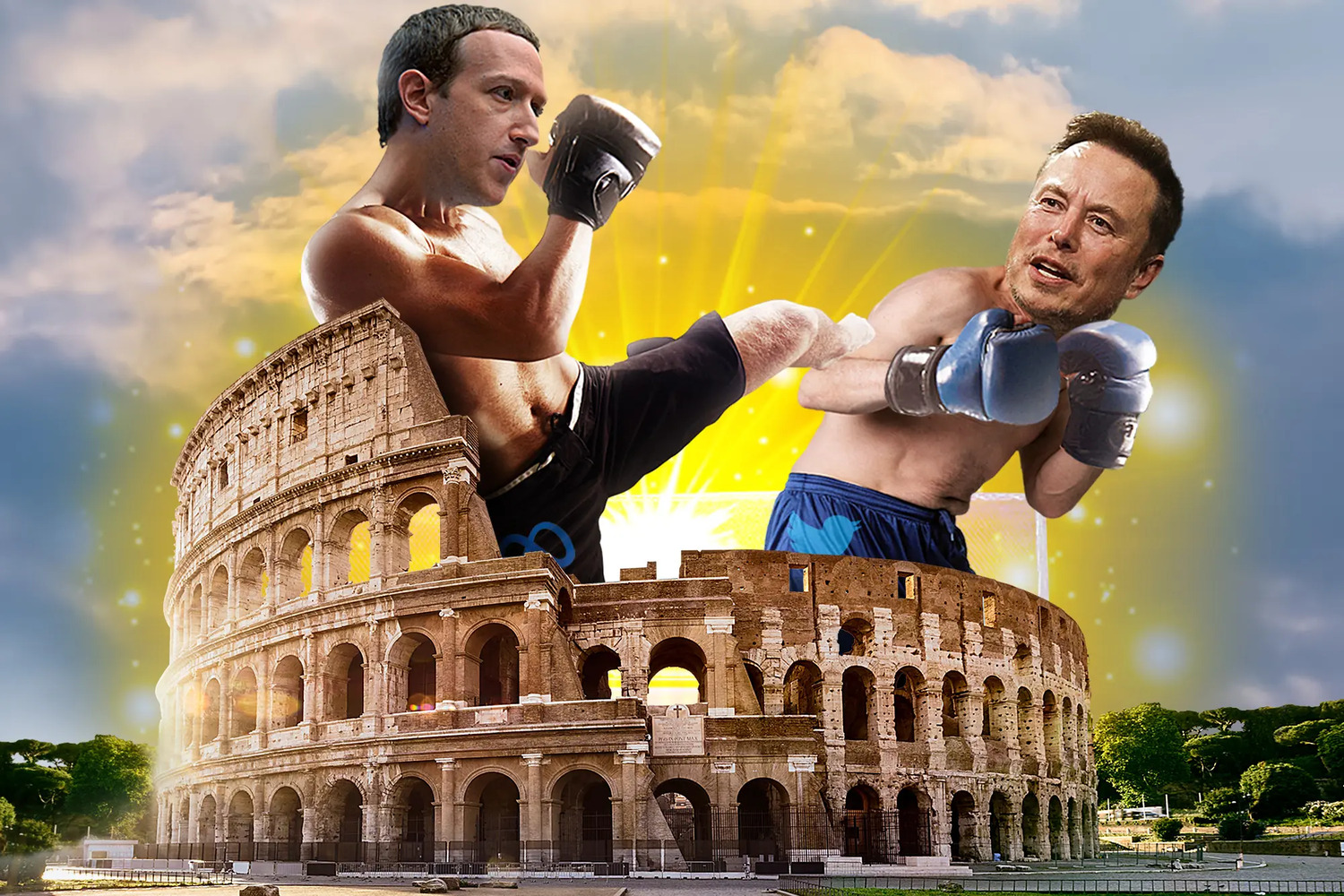 Bak Gladiator, Elon Musk dan Mark Zuckerberg Bakal Duel di Colosseum ...