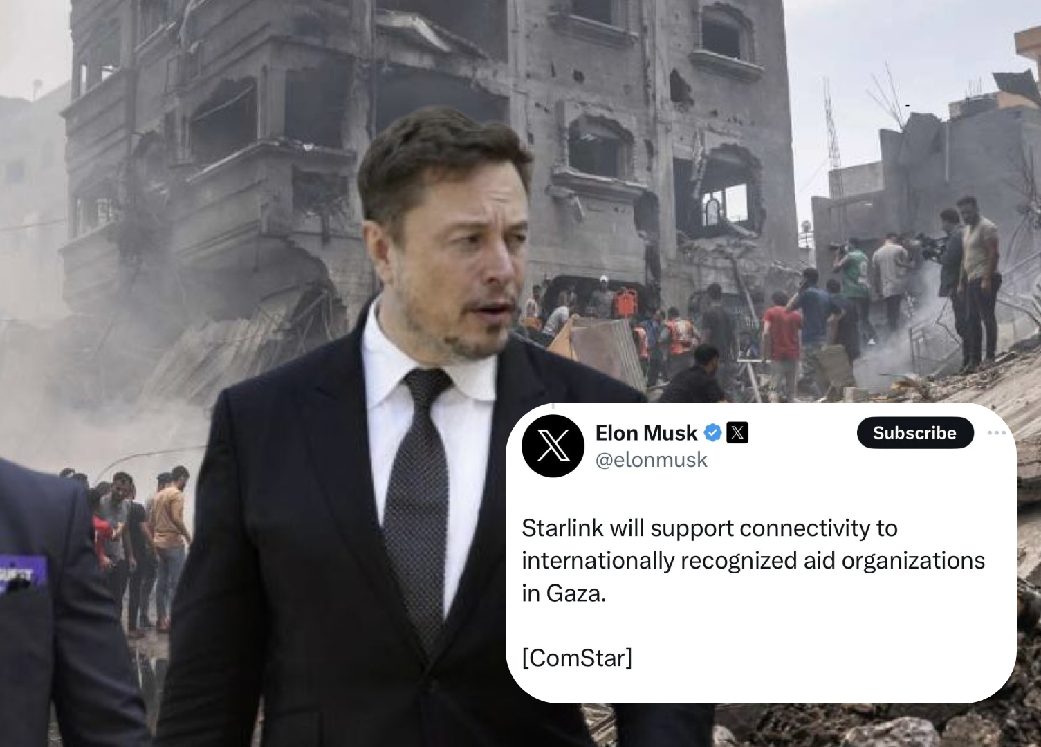 Jaringan Komunikasi di Gaza Mati Total, Elon Musk "Sumbangkan" Internet ...