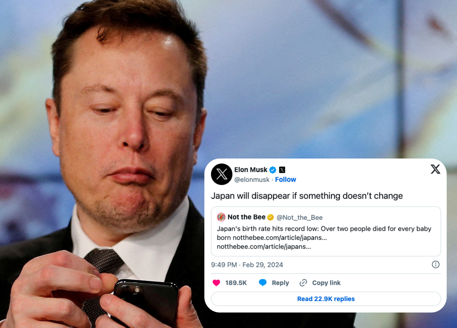 Elon Musk Peringatkan Jepang Terancam Lenyap - Teknologi