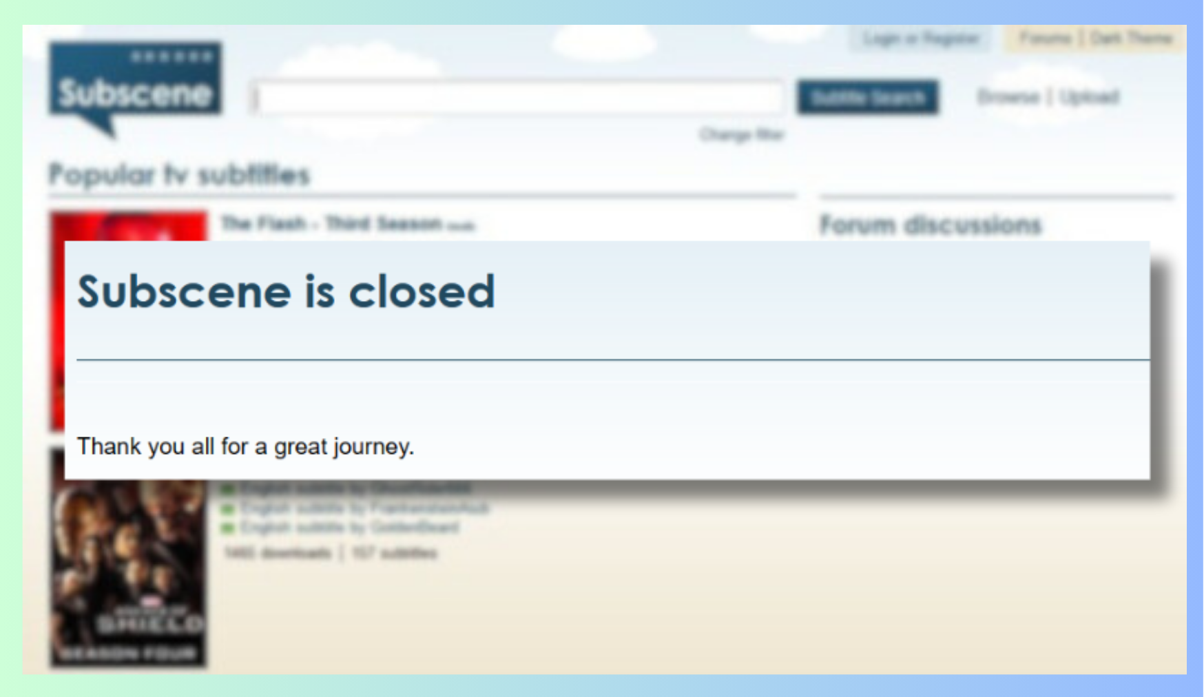Setelah Lama Beroperasi, Situs Download Subtitle 'Subscene' Resmi ...