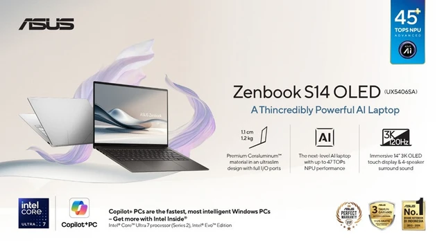 Asus Zenbook S14 OLED Resmi Rilis! Laptop AI Super Tipis Harga Rp 20 ...